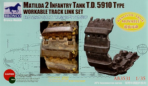 Bronco AB3531 Matilda 2 T.D. 5910 Type Workable Track Link Set
