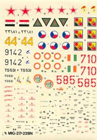 Hi-Decal Line 72017 MiG-27/ 23 BN Flogger