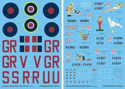 Techmod 32074 B-24 Liberator