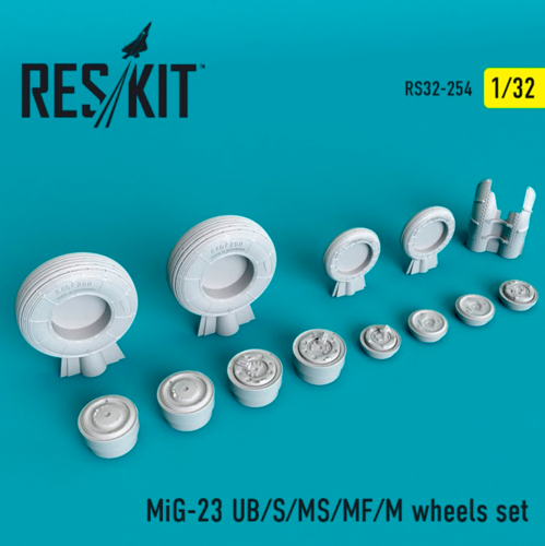 DISCONTINUED RES/KIT 32-0254 MiG-23 UB/ S/ MS/ MF/ M wheels set
