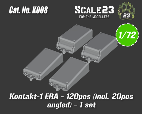 Scale23 72-K008 Kontakt-1 ERA - 120 pcs (incl. 20 pcs angled) - 1 set