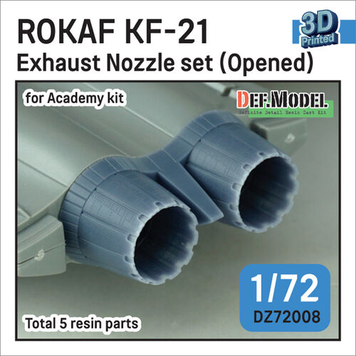 DEF Model DZ72008 ROKAF KF-21 Exhaust Nozzle Set (Opened) (For Academy)