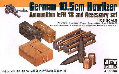 AFV Club 35062 German 10.5 cm Ammo and Accessories