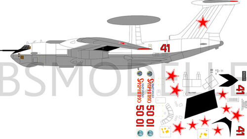 BSmodelle 144025 Beriev A-50 / Ilyushin Il-76MD - Russian Air Force Decal