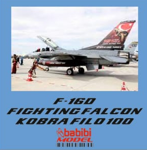 Babibi Models 01274 Lockheed-Martin F-16 D Fighting Falcon - Kobra Sqn Special Tail Decal Set