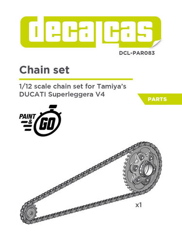 Decalcas PAR083 Ducati Superleggera V4 - Chain Set (for Tamiya Kits)