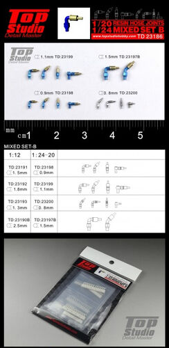 Top Studio TD23186 Resin Hose Joints - Mixed Set B