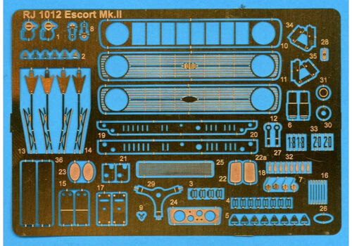 Rejimodel 1012 Ford Escort Mk.II - PE Set