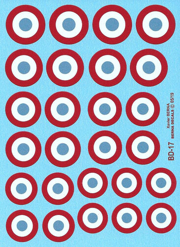 Berna Decals 017 French roundels Armee de l'air 1935-40