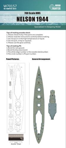 Flyhawk W70157 Battleship HMS Nelson 1944 (for Trumpeter 06717)