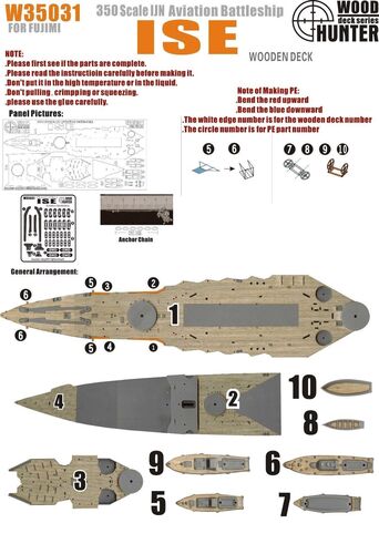 Flyhawk W35031 WWII IJN Aviation Battleship Ise (for Fujimi 600024)