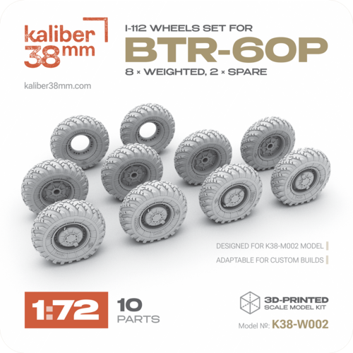 kaliber38mm K38-W002 BTR-60P - Wheels Set