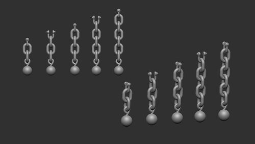Firma49 T025-72 Chain with Balls for Merkava Tank