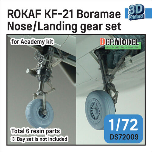 DEF Model DS72009 ROKAF KF-21 Boramae Nose/Landing Gear Set (For Academy Kit)