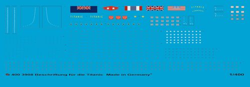 Peddinghaus-Decals 3908 Markings For The Titanic Model
