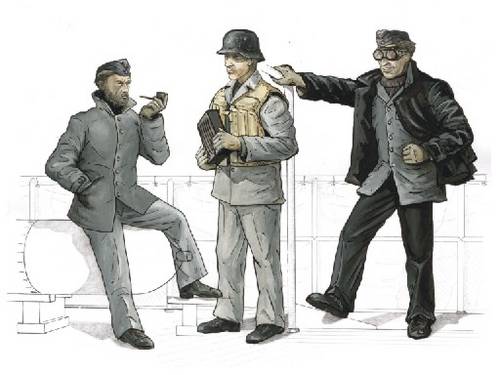 CMK F72159 S-100 crew for AA gun 3,7 3fig.