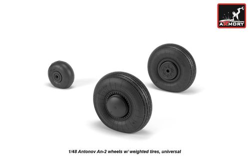 Armory Models Group AW48036 Antonov An-2/An-3 Colt wheels w/ weighted tires