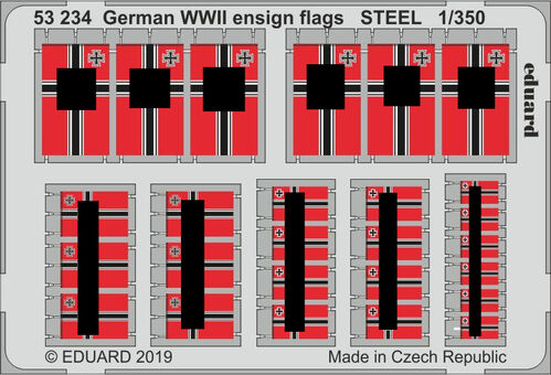 Eduard 53234 German WWII ensign flags STEEL