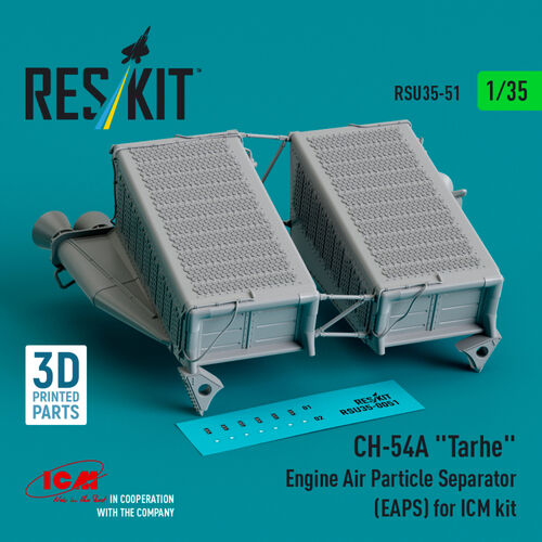 RES/KIT U35-0051 CH-54A 'Tarhe' Engine Air Particle Separator (EAPS) For ICM Kit (3D Printed)
