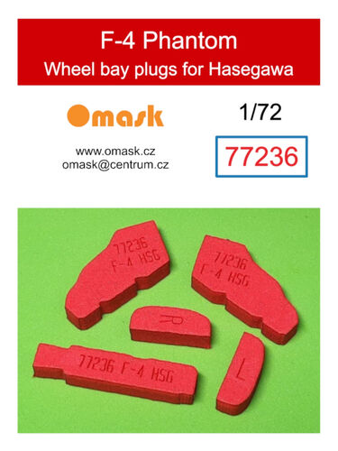 Omask 77236 F-4 Phantom Wheel Bay Plugs (For Hasegawa)