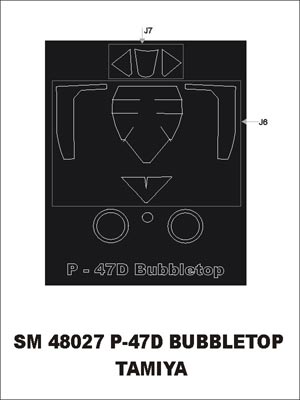 Montex SM48027 P-47 D Bubbletop Tamiya