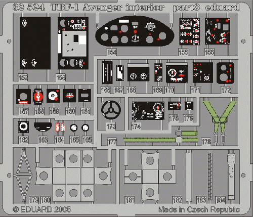 Eduard 32524 TBF-1 interior TRUMPETER