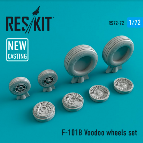 DISCONTINUED RES/KIT 72-0072 McDonnell F-101 (B) Voodoo wheels set
