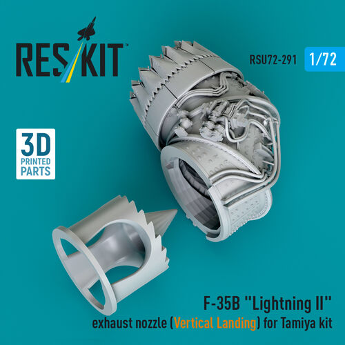 RES/KIT U72-0291 F-35B 'Lightning II' Exhaust Nozzle (Vertical Landing) For Tamiya Kit (3D Printed)