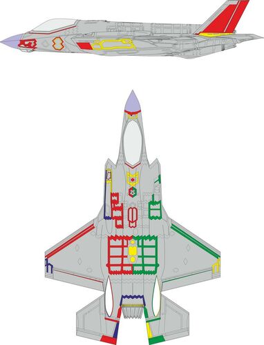 Eduard EX931 F-35A RAM coating early TAMIYA