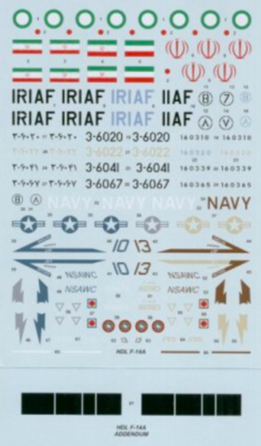 Hi-Decal Line 48021 F-14A Tomcat