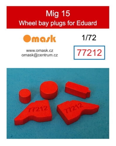 Omask 77212 Mig 15 Wheel Bay Plugs (For Eduard)