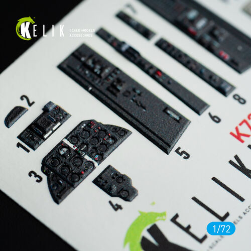 KELIK K72059 MiG-21 F-13 Interior 3D Decals For Revell Kit