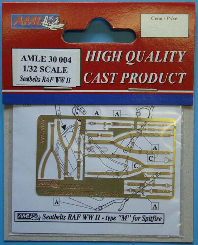 AML E30004 RAF WWII seatbelts - type 'M' for Supermarine Spitfire