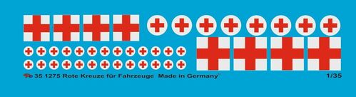 Peddinghaus-Decals 1275 Red Crosses For Vehicles