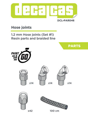 Decalcas PAR046 1.2 mm Hose Joints Set 1 (56 pcs)