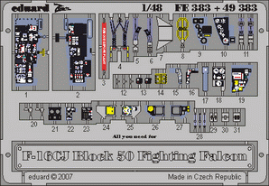 Eduard 49383 F-16CJ Block 50 TAMIYA 61098