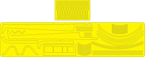 New Ware AM0074 Grumman F-14A Tomcat EXTERIOR kabuki masks for Tamiya