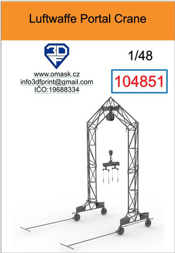 3DF 104851 Luftwaffe Portal Crane (3D Printed)