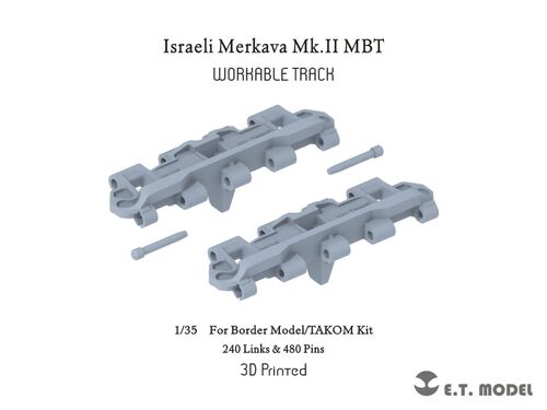ET Model P35-402 Israeli Merkava Mk.II MBT Workable Track (For Border Model/Takom Kit)