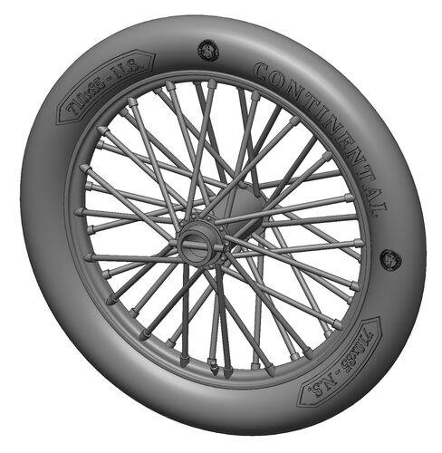 Art Scale Kit A72021 German 710x85 Spoked Wheels (1 pair) 3D-Printed