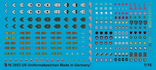 Peddinghaus-Decals 2853 Uniform Insignia Of The US Army II World War