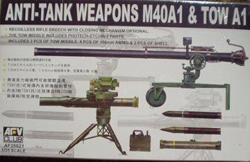 AFV Club 35021 Anti Tank Weapons M40A1 and TOW A1
