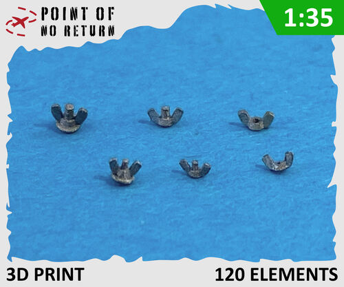 Point Of No Return 35-23022 Wing Nuts M14 and M16
