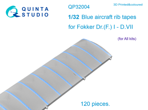 Quinta Studio QP32004 Blue rib tapes Fokker Dr. F. I-D.VII