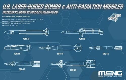 Meng Model SPS72 U.S. Laser-Guided Bombs & Anti-Radiation Missiles