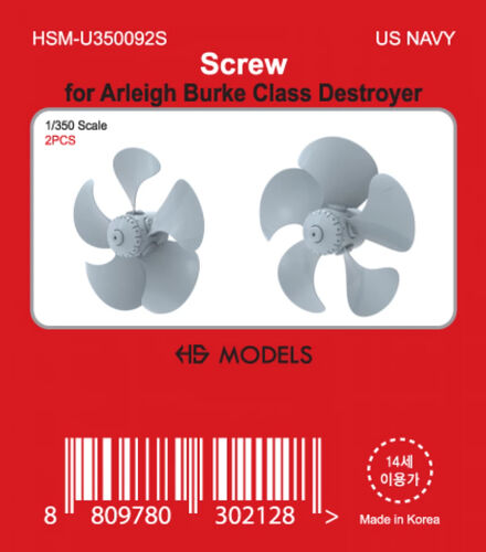 HS MODELS U350092S Screw for Arleigh Burke Class