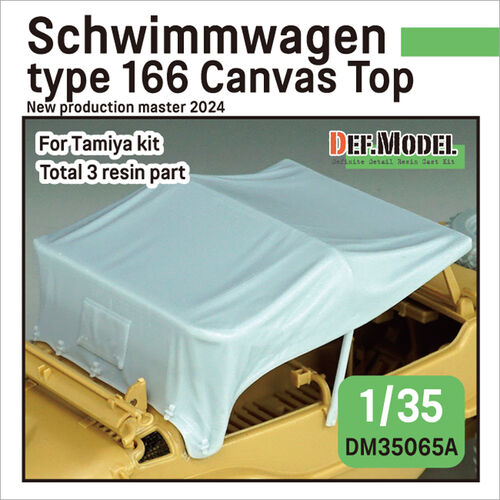 DEF Model DM35065A Schwimmwagen Type 166 Canvas Top (For Tamiya)