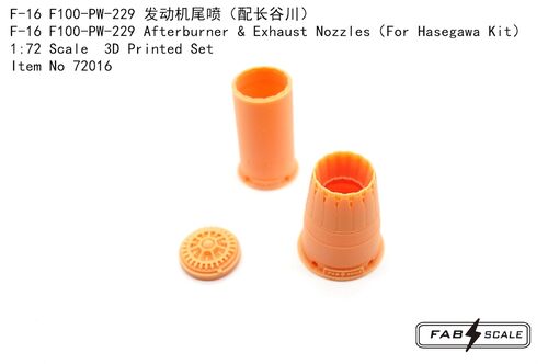 Fab Scale Fa72016 F-16 F100 Exhaust Nozzles