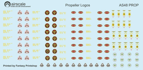 Airscale AS48PROP Propeller WWII Blade Logos