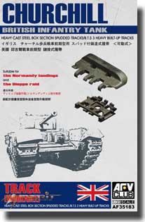 AFV Club 35183 British Churchill workable Track HCSBSST/BTS 3 Heavy Built Up